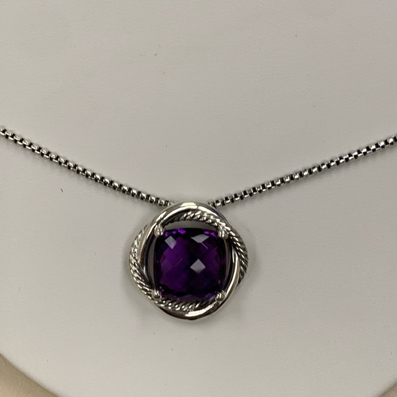 David Yurman | Jewelry | David Yurman Infinity Necklace With Amethyst ...